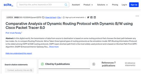 Comparative Analysis Of Dynamic Routing Protocol With Dynamic Bw Using Cisco Packet Tracer 80