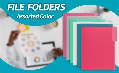 36 Packs Colored File Folders Grey File Folders Two Tone Color File Folder 8 5 X 11