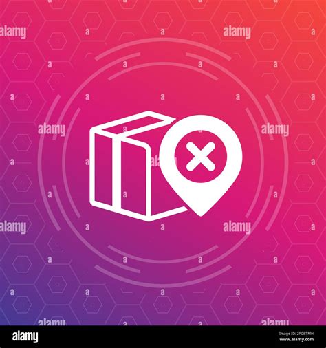 Order Delivery Problem Icon With Parcel Vector Stock Vector Image And Art Alamy