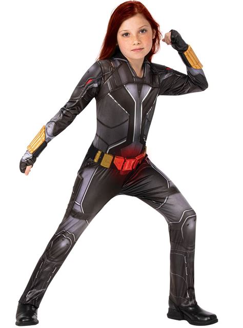 Girls Black Widow Costume Avengers Light Up Black Widow Costume