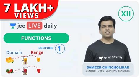 Jee Mains Functions Lecture 1 Class 12 Unacademy Jee Iit Jee Mathematics Sameer Sir