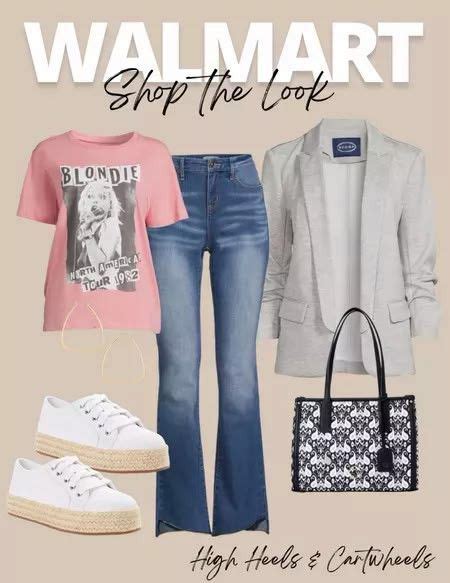 Pink Shoes Outfit Casual Plus Spring Outfits 2024 Casual Walmart