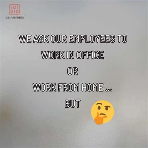 Video Binarybrix Pvt Ltd On Linkedin Office Or Work From Home See Employees Choice 😂