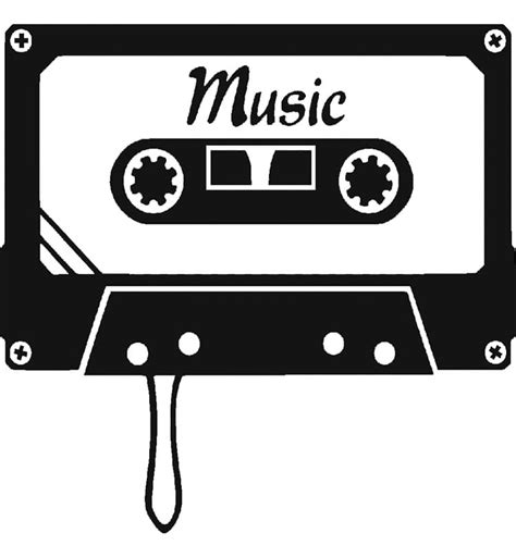 Printable Cassette Tape Graphic Free Download And Print For You