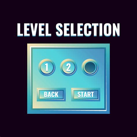 Fantasy Glossy Game Ui Level Selection Interface 2266543 Vector Art At Vecteezy