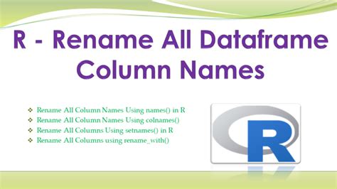 R Rename All Dataframe Column Names Spark By Examples