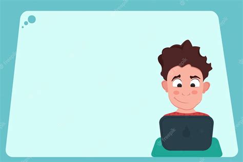 Premium Vector Young Programmer Man Character Coding On Notebook Or