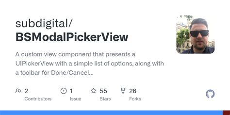 Github Subdigitalbsmodalpickerview A Custom View Component That Presents A Uipickerview With