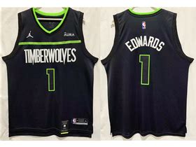 Minnesota Timberwolves 1 Anthony Edwards 2022 23 Black Statement