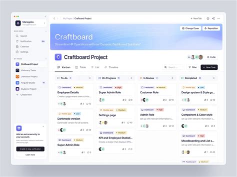 Kanban View Task Management Dashboard Dashboard Design App Interface Design Task Management
