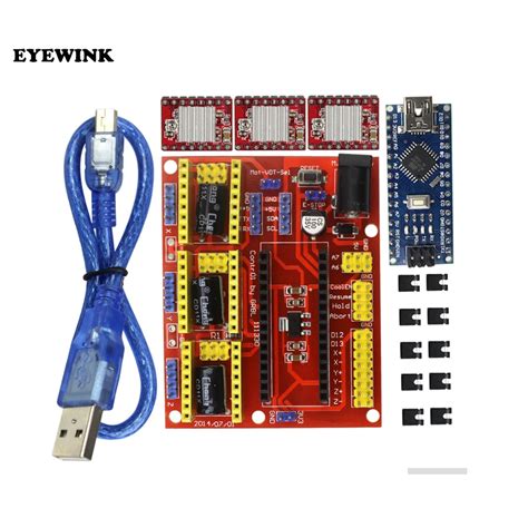 Buy 3d V4 Cnc Shield V4 Engraving Machine Nano 30 With Usb A4988 Reprap