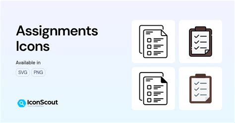 Assignments Icons Free Download In Svg Png