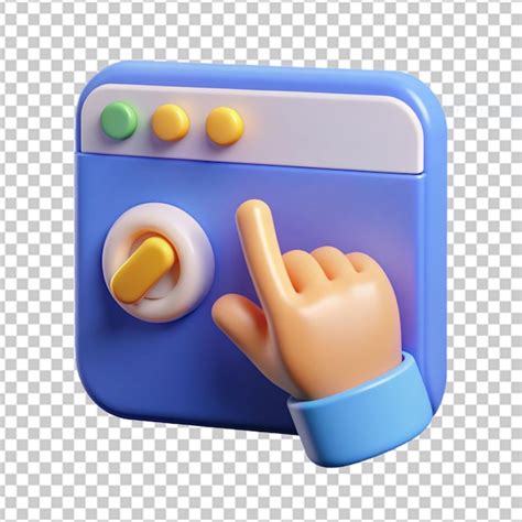 3d Render Cursor Hands Premium Ai Generated Psd