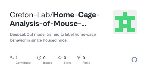 Github Creton Labhome Cage Analysis Of Mouse Behavior Deeplabcut