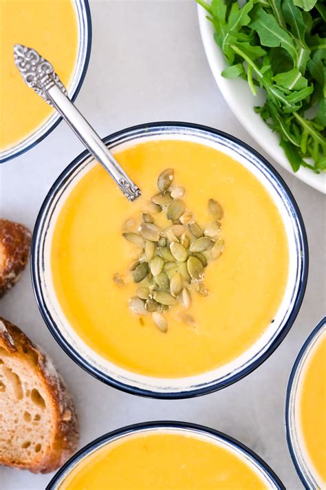 Creamy Roasted Butternut Squash Soup Recipe Kiersten Hickman