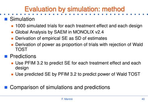 Ppt Nonlinear Mixed Effect Models For The Analysis And Design Of