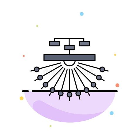 Optimization Site Site Structure Web Flat Color Icon Vector Stock Vector Illustration Of