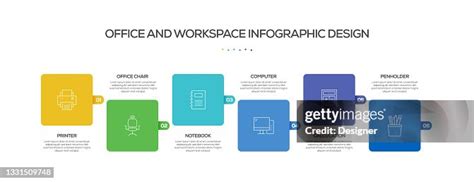 Office And Workspace Related Process Infographic Template Process Timeline Chart Workflow Layout