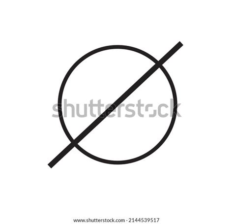 empty set null set slashed zero stock vector royalty free 2144539517