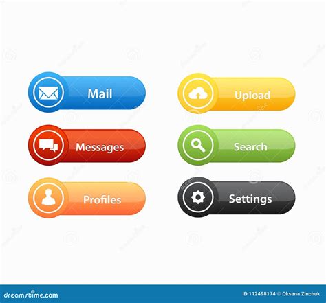 Call To Action Buttons Set Design Stock Vector Illustration Of Modern Action 112498174