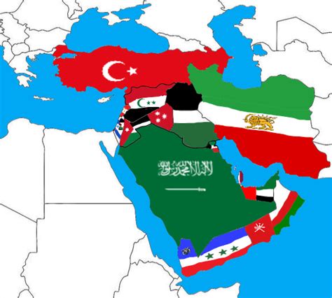 Future Flag Map Of Middle East By Admiralrobertdecart On Deviantart