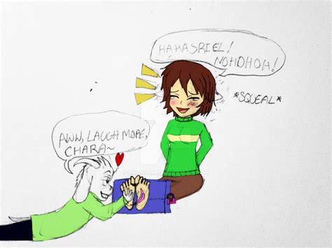 Chara S Feet Tickled By Theleedleweedle By Neverb On Deviantart