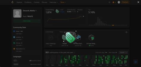 Devansh Matha On Linkedin Leetcode Codingjourney Knightbadge
