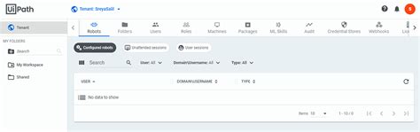 unable to create a robot in a new tenant orchestrator uipath