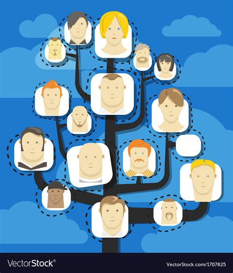 Abstract Communication Scheme Royalty Free Vector Image