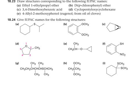 Draw Structures Corresponding To The Following Iupac