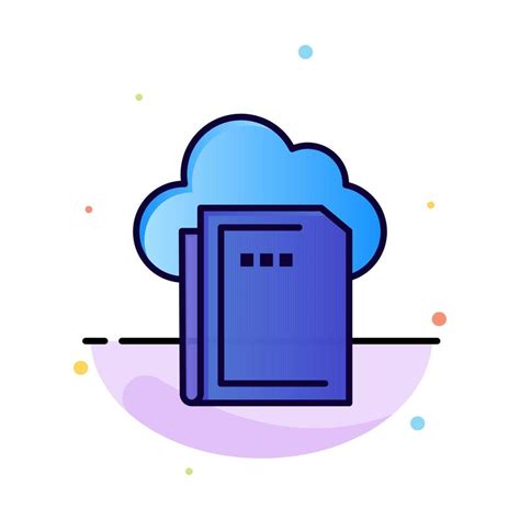 Cloud File Data Computing Abstract Flat Color Icon Template 17965629