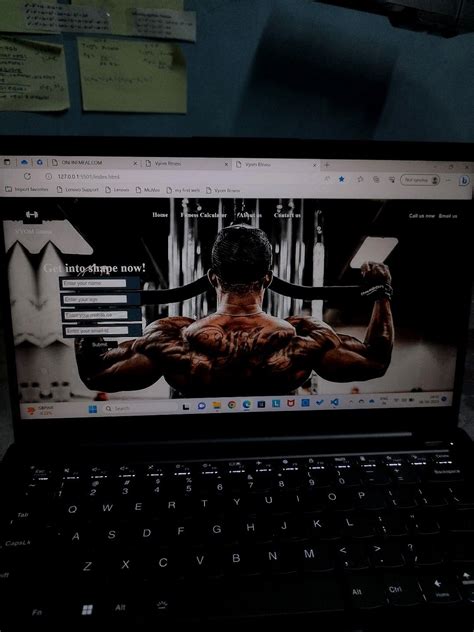 Vyom Gupta On Linkedin Created A Landing Page For A Gym Using Html And Css