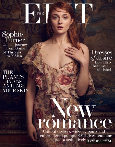 Sophie Turner Sexy In Net A Porter S The Edit Magazine Aznude