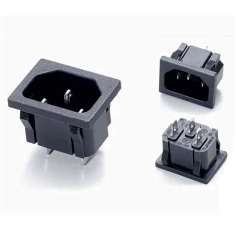 Pcs Lot AC Power Socket C Inlet Power Socket Connector Plug Industrial Socket Plug IEC