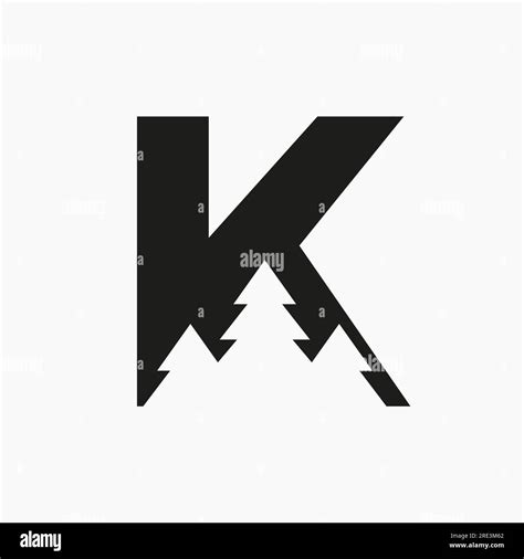 Palm Tree In Letter K For Holiday Rentals Travel Service Tropical Spa