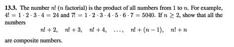 Solved 133 The Number N N Factorial Is The Product Of