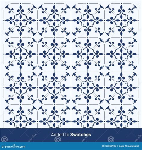 A Unique Vector Historycal Encaustic Tile Pattern 293868900