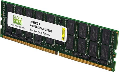 HPE 64GB 1x64GB Quad Rank X4 DDR4 2933 CAS 21 21 21 Load Reduced Smart Memory Kit