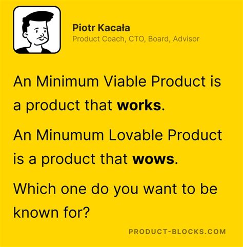 Piotr Kacała 🟡 On Linkedin Minimum Viable Product Vs Minimum Lovable Product Which One Should You…