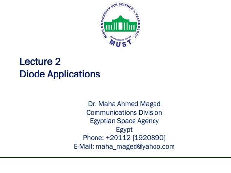 SOLUTION 2 Diode Applications Electronics For Computer Ece 210 Studypool