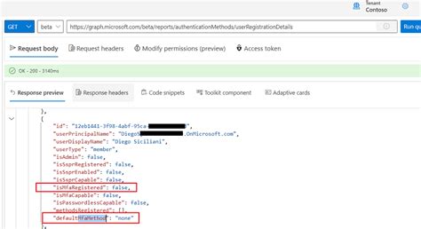 Unable To Retrieve Mfa Authentication Methods In Azure Portal Using Graph Api Microsoft Qanda