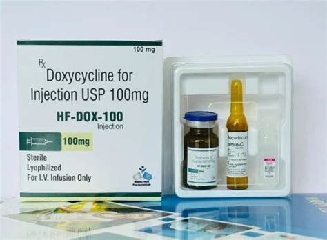 Hf Dox 100 100mg Doxycycline Injection At ₹ 562 91 Vial In Naraingarh