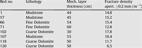 Main Parameters Of Analyzed Beds Download Table
