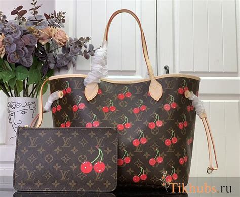 Louis Vuitton Lv X Tm Neverfull Mm Cherry 32x27x14cm
