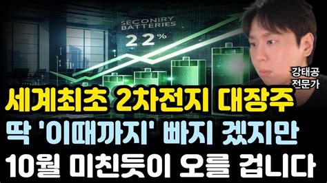 주식 전 세계최초 2차전지 대장주 딱 이때까지 빠지겠지만 10월 미친듯이 오를겁니다아모센스테슬라전망2차전지전망lg에너지솔루션전망에코프로전망엘앤에프삼성전자
