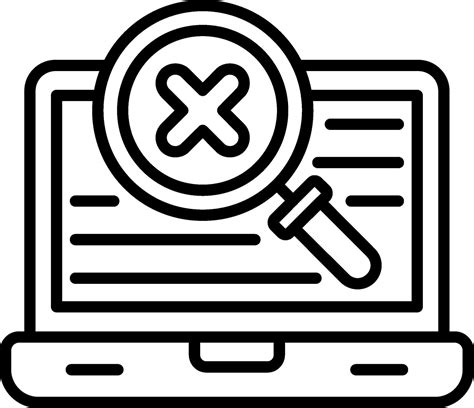 Code Error Line Icon 53677028 Vector Art At Vecteezy