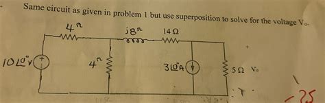 Solved Same Circuit As Given In Problem 1 But Use Chegg Com
