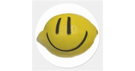 Lemonhead Classic Round Sticker Zazzle