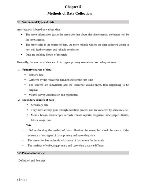 Brm Chapter 5 Edited Pdf Survey Methodology Questionnaire