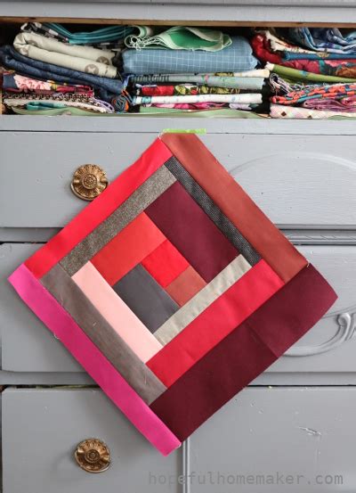 Courage To Start A Log Cabin Block Hopeful Homemaker